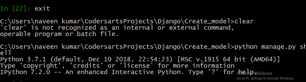 How To Create Django Model Create Model And Insert Object Data Usi